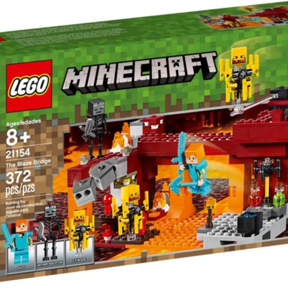 Lego | Toys | New Sealed Lego Minecraft The Blaze Bridge 2154 Retired ...